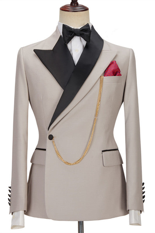 Peaked Lapel Slim Fit Men Suits for Prom – Ballbella