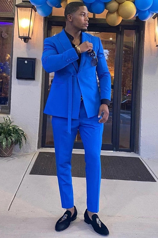 Royal Blue Suit For Men Fashionable Royal Blue Groom Wedding Suit With